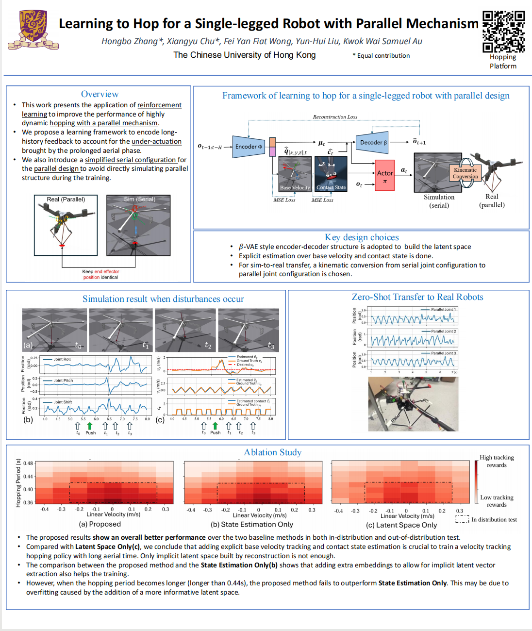 Learning to Hop for a Single-legged Robot with Parallel Mechanism | CUHK Legged Robot Lab (CUHKLRL)